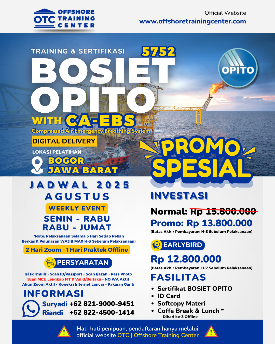 Pelatihan Basic Sea Survival - Sertifikasi Offshore